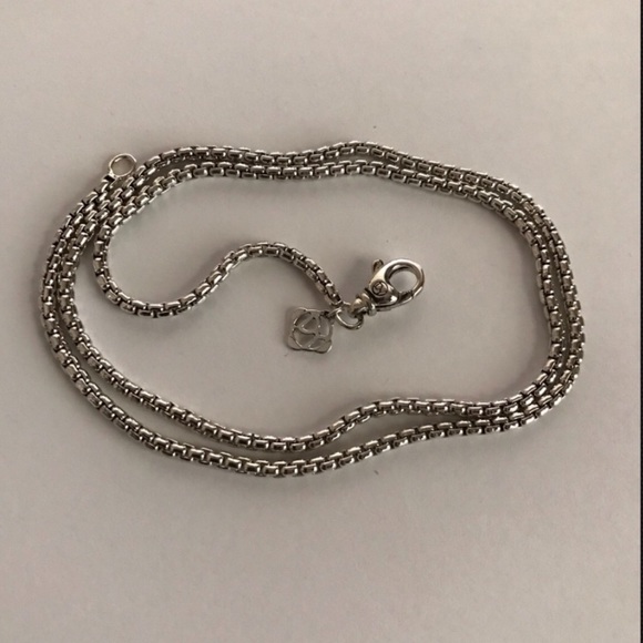 Jewelry | David Yurman Box Chain Necklace 26 Long 36mm Sterling Silver ...